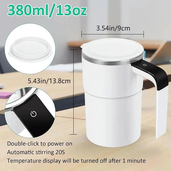 usgreenstore.com | 🔥12oz Electric Magnetic Stirring Coffee Mug